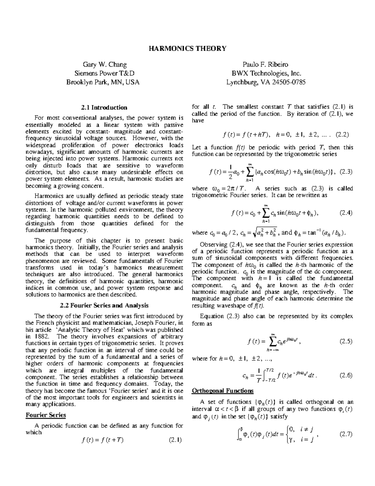 C2pdf - informacion - HARMONICS THEORY Gary W. Chang Paulo F. Ribeiro ...