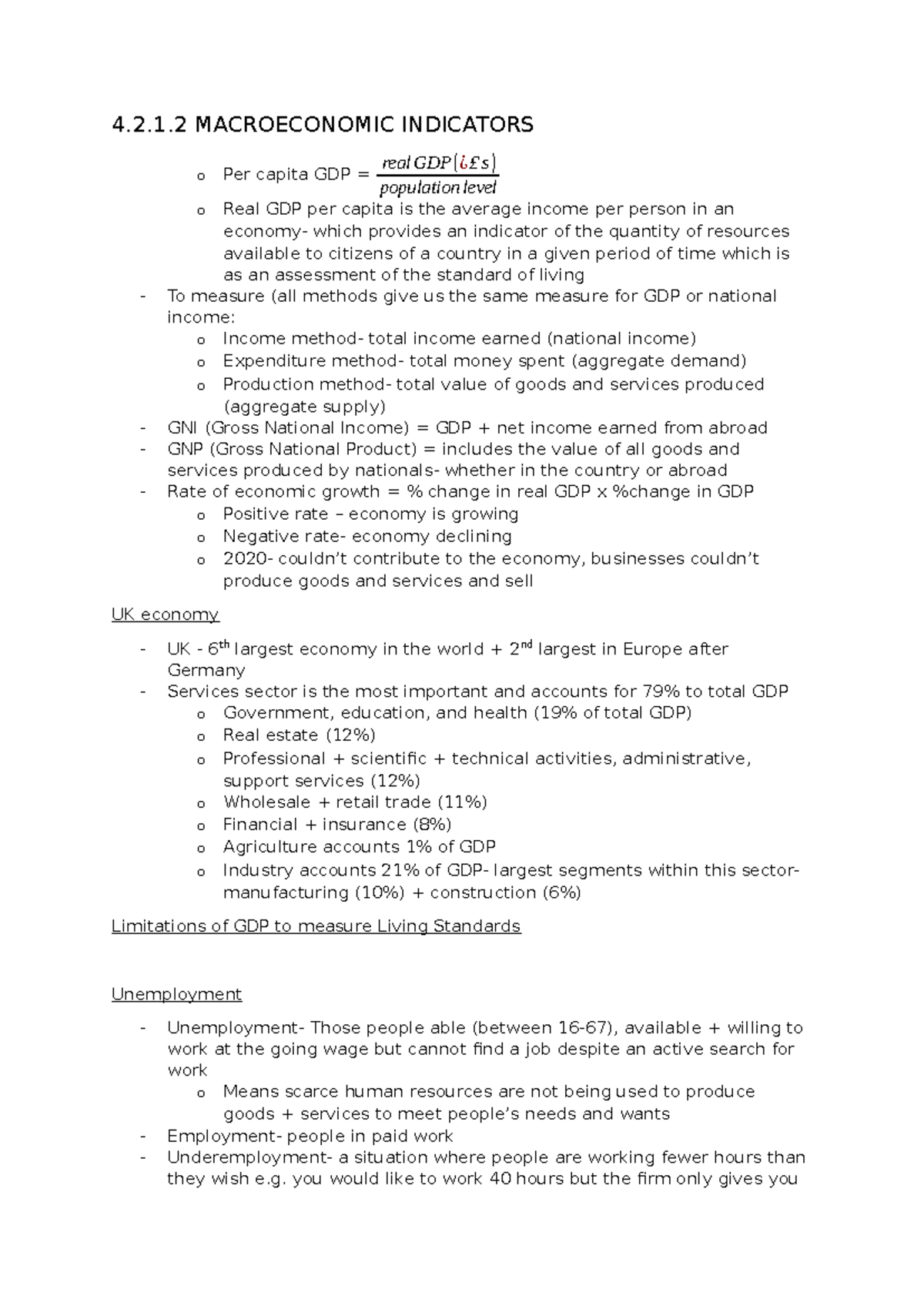 Measurement of Macroeconomic Performance: Key Indicators and Analysis ...