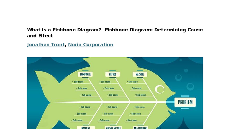 Fishbone Diagram Analysis: Understanding Cause and Effect (BSIT 4114 ...