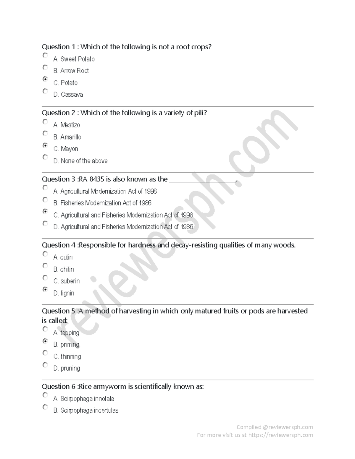 Crop scipdfnel lea cropsci ensb - Compiled @reviewersph Question 1 ...