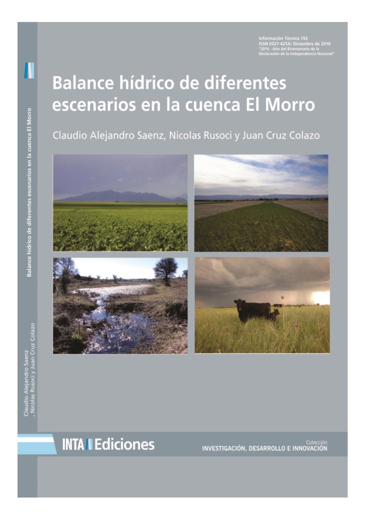 Balance Hídrico en la Cuenca El Morro: Escenarios y Propuestas (INTA ...