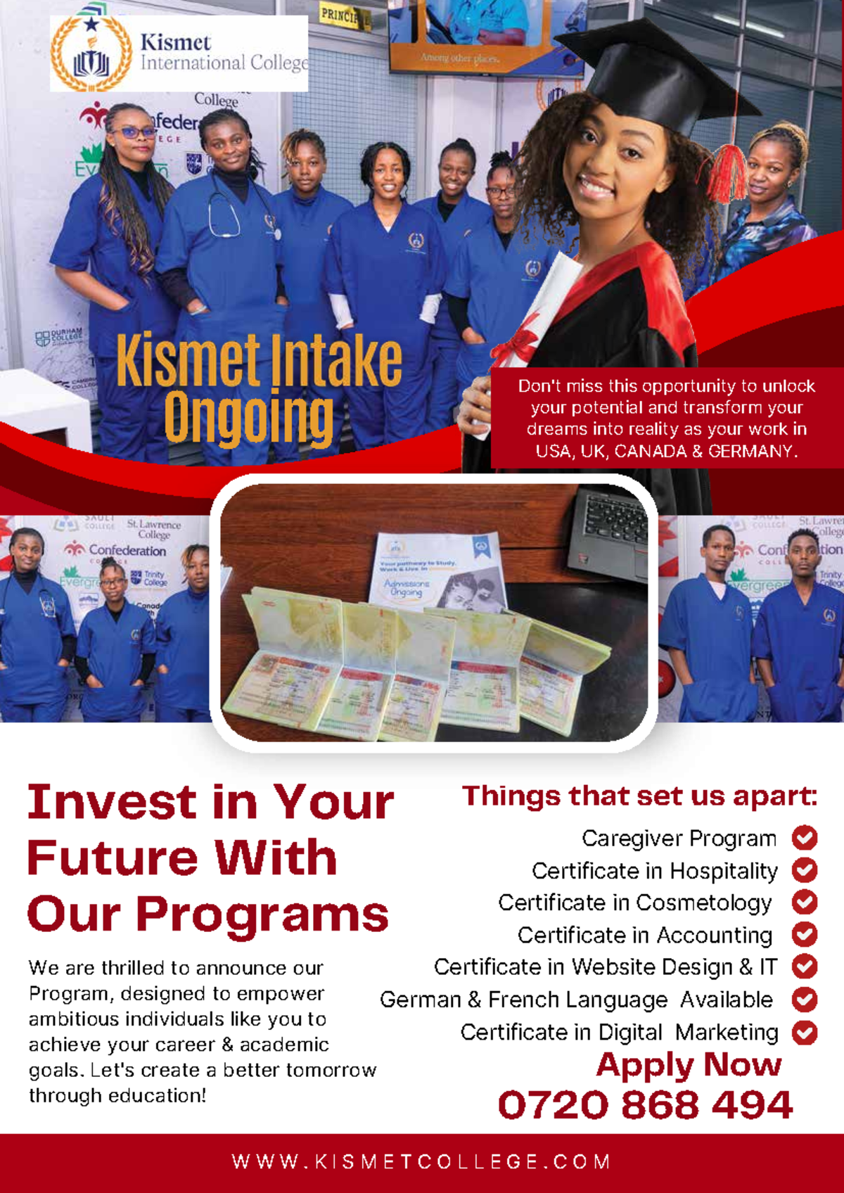 Kismet College Programs & Fee Structure Flyer for 2023 - Studocu
