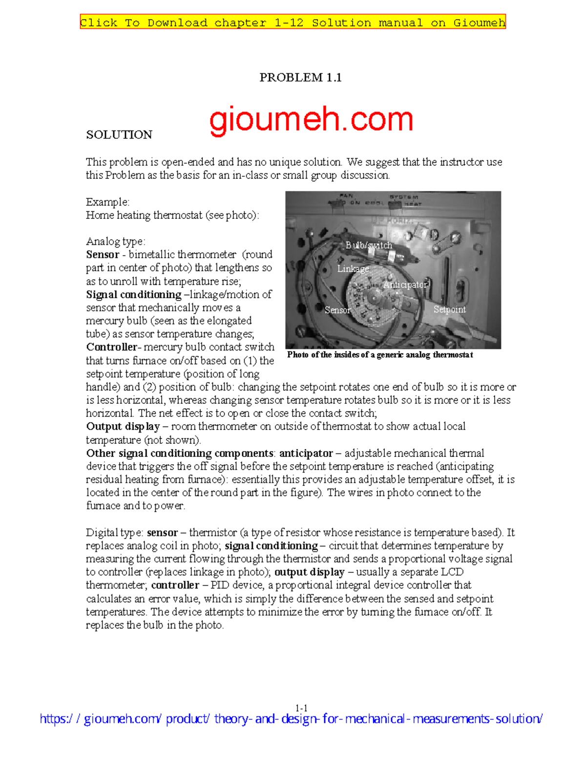 Theory and Design of Mechanical Measurements: Solutions Manual (6th/7th Ed) - Studocu