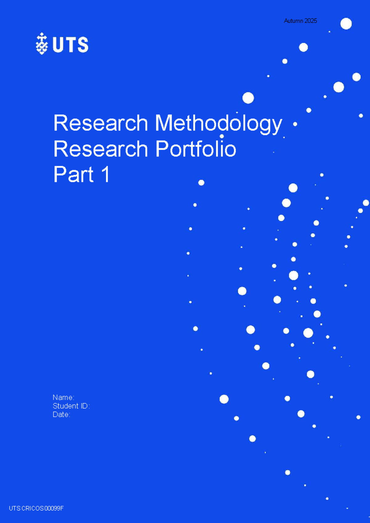 Autumn 2025 Research Methodology Portfolio Part 1: Developing Research ...