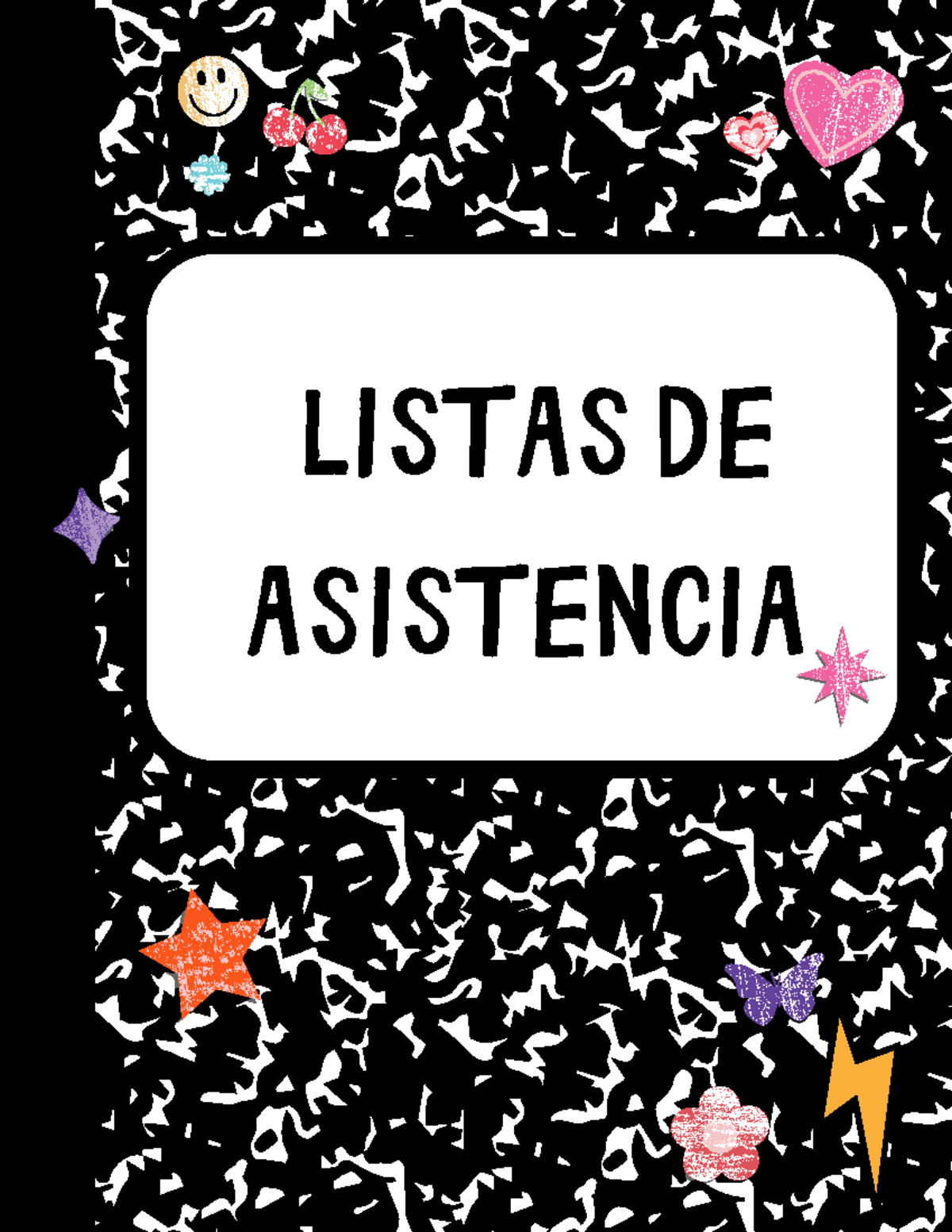 Portada Portafolio de Evidencias estilo cuaderno retro con stickers ...