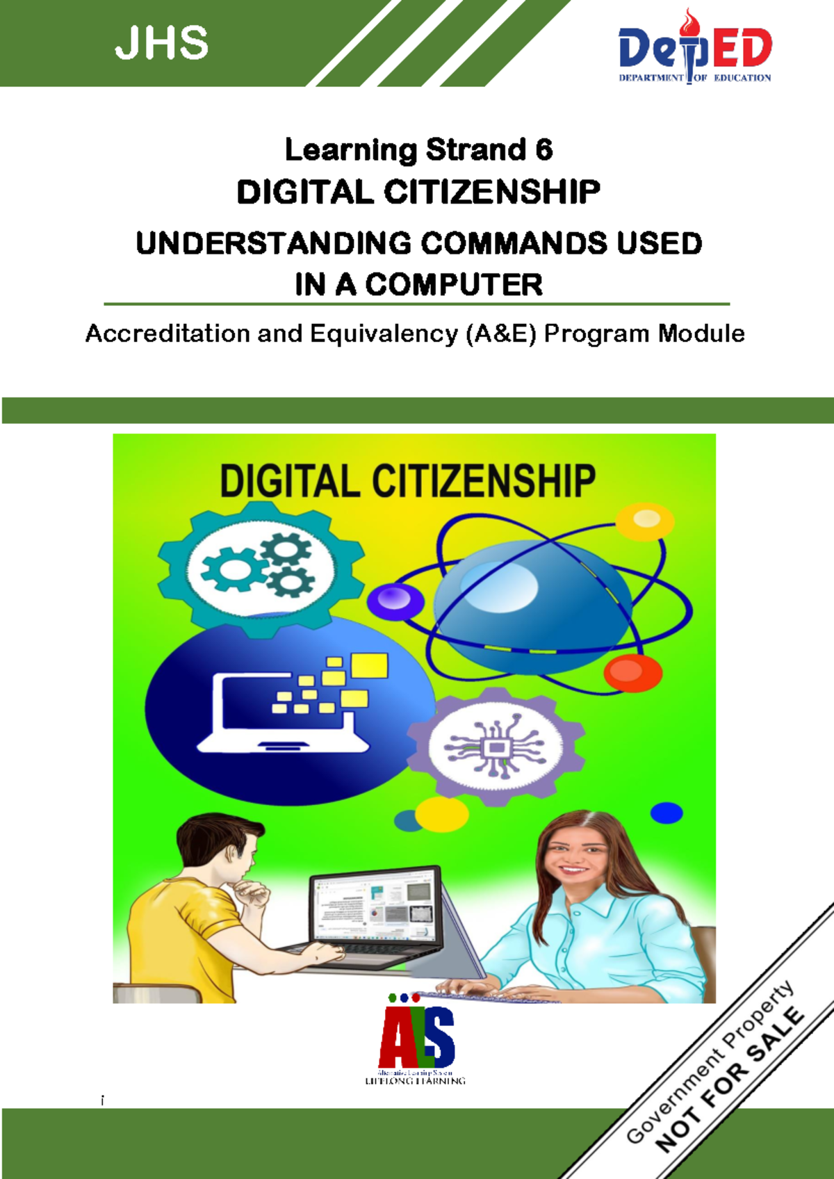 Understanding Commands Used in Computers: JHS Learning Strand 6 - Studocu