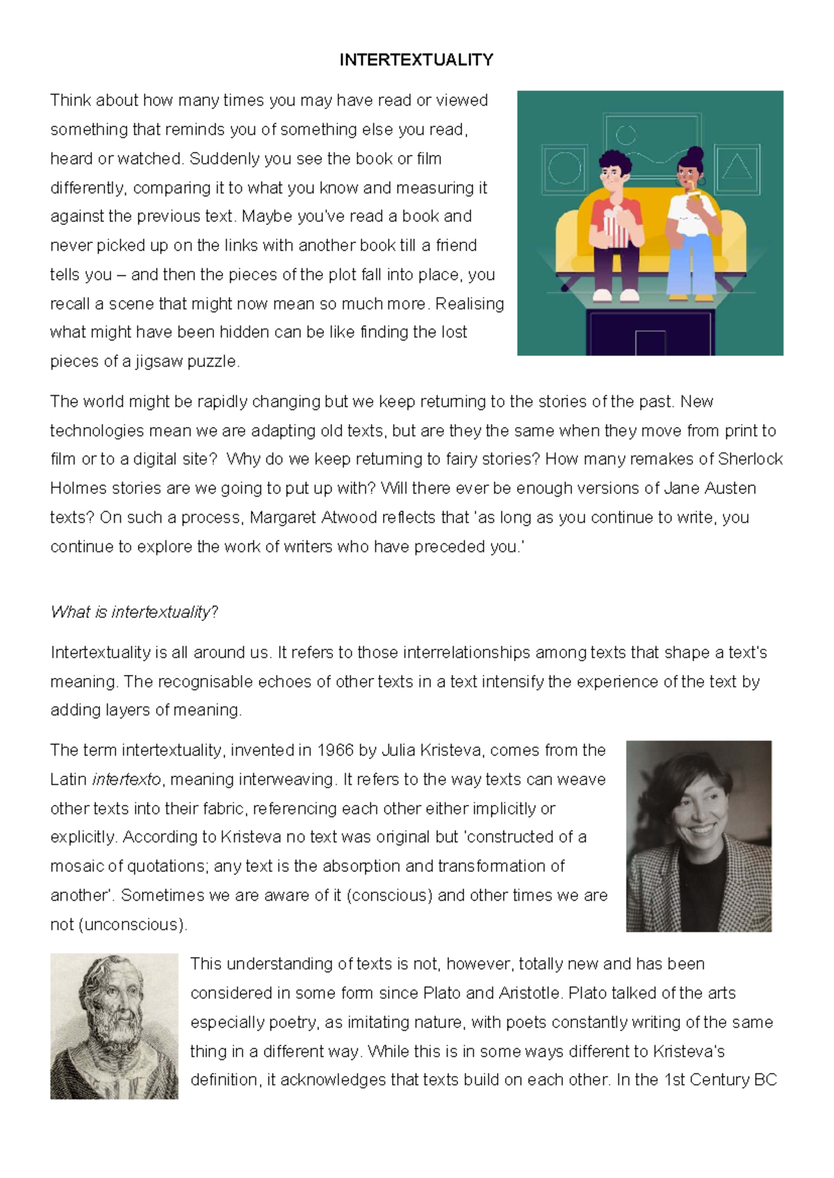 ENG 201: Intertextuality in Literature - Understanding Connections ...