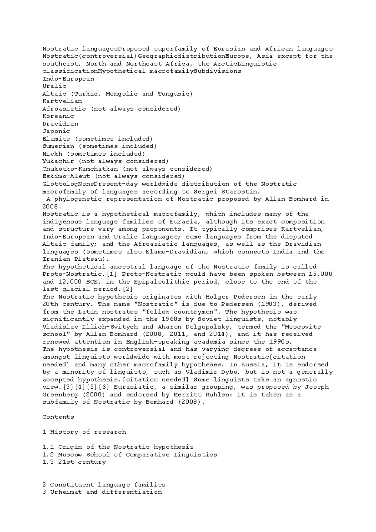 Nostratic Languages Overview: Family Connections & Research Insights ...