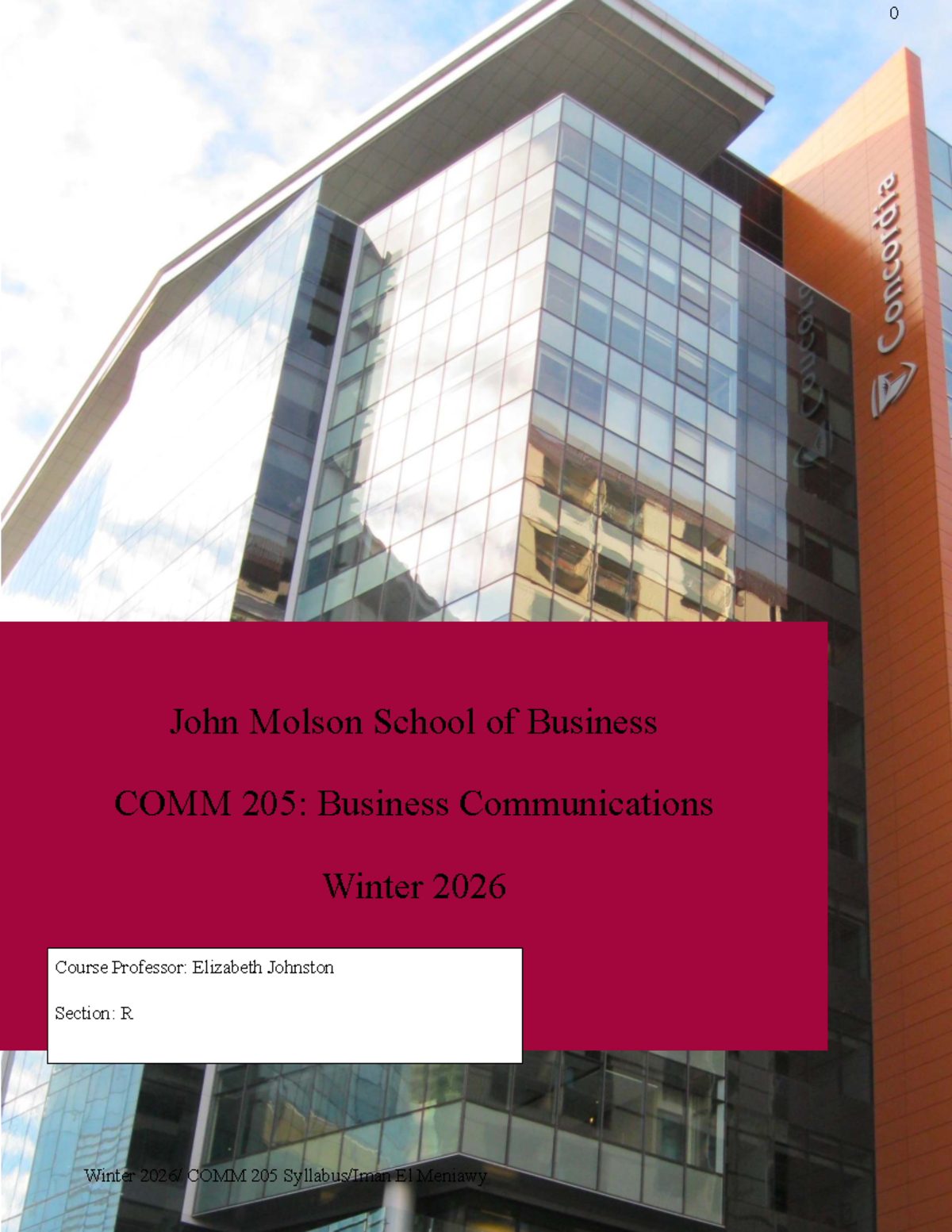 COMM 205-R Course Outline: Business Communications Winter 2026 - Studocu