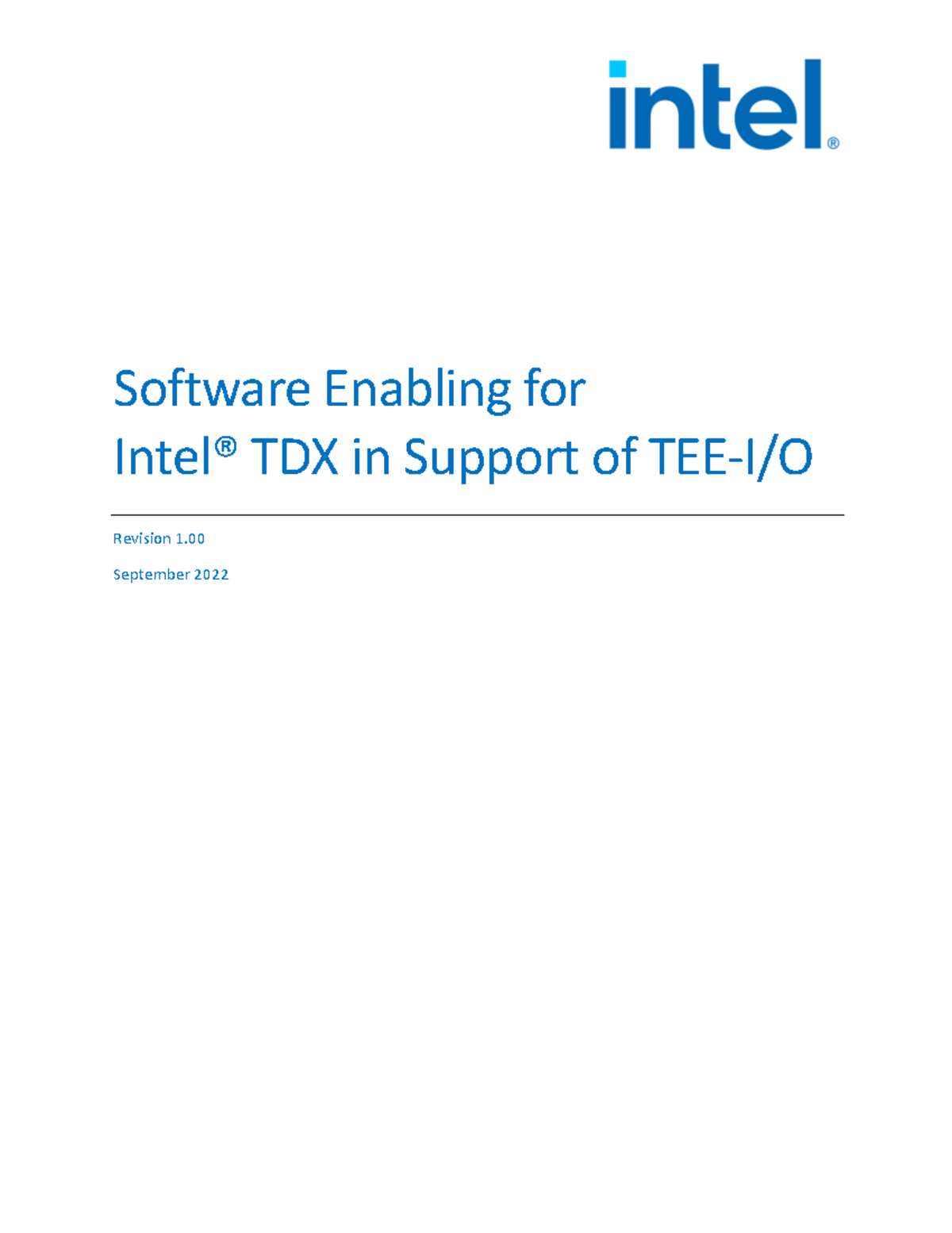 Software Enabling for Intel TDX: TEE Device Interface Protocol Overview ...