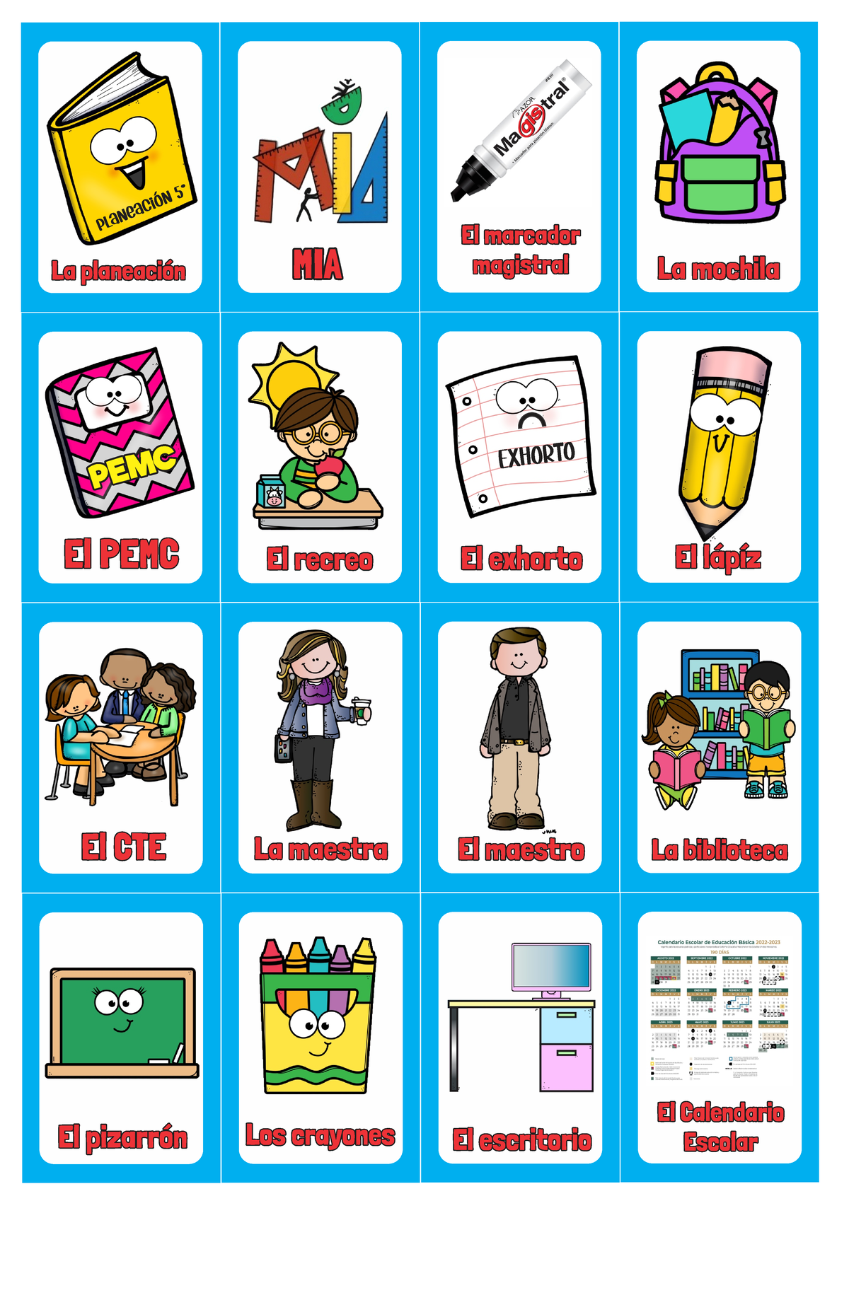 Loteria docente 2022 MAS Detalles - La maestra deLa maestra de ...