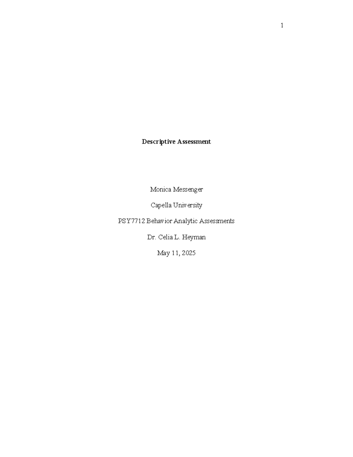 PSY7712 Final Exam Descriptive Assessment Template and Analysis - Studocu