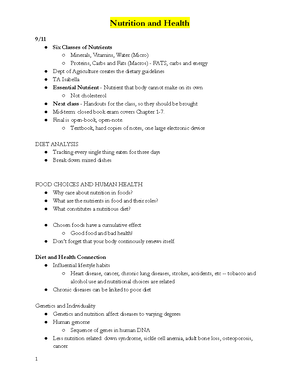 Nutrition Final Exam pdf - NEW CONTENT = 25-30 Questions including one ...