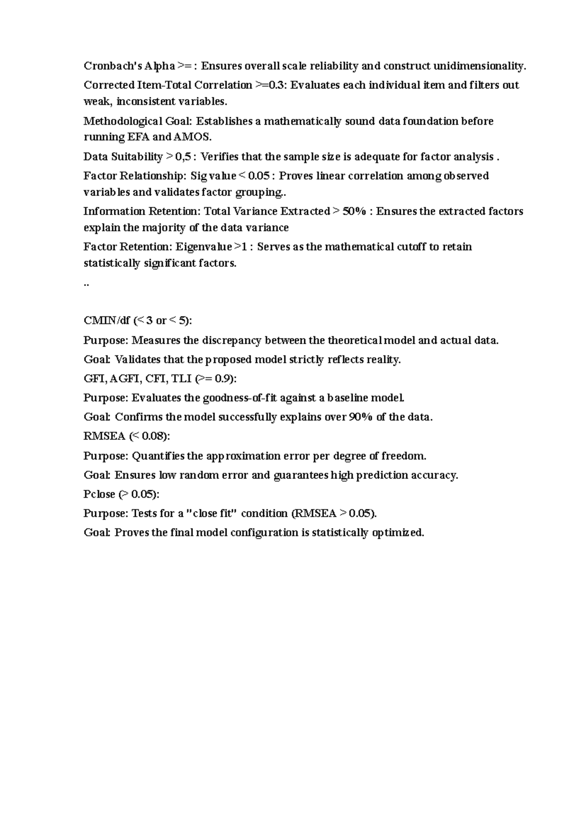 Cronbach's Alpha Analysis for Green Logistics in Textiles (Course Code ...