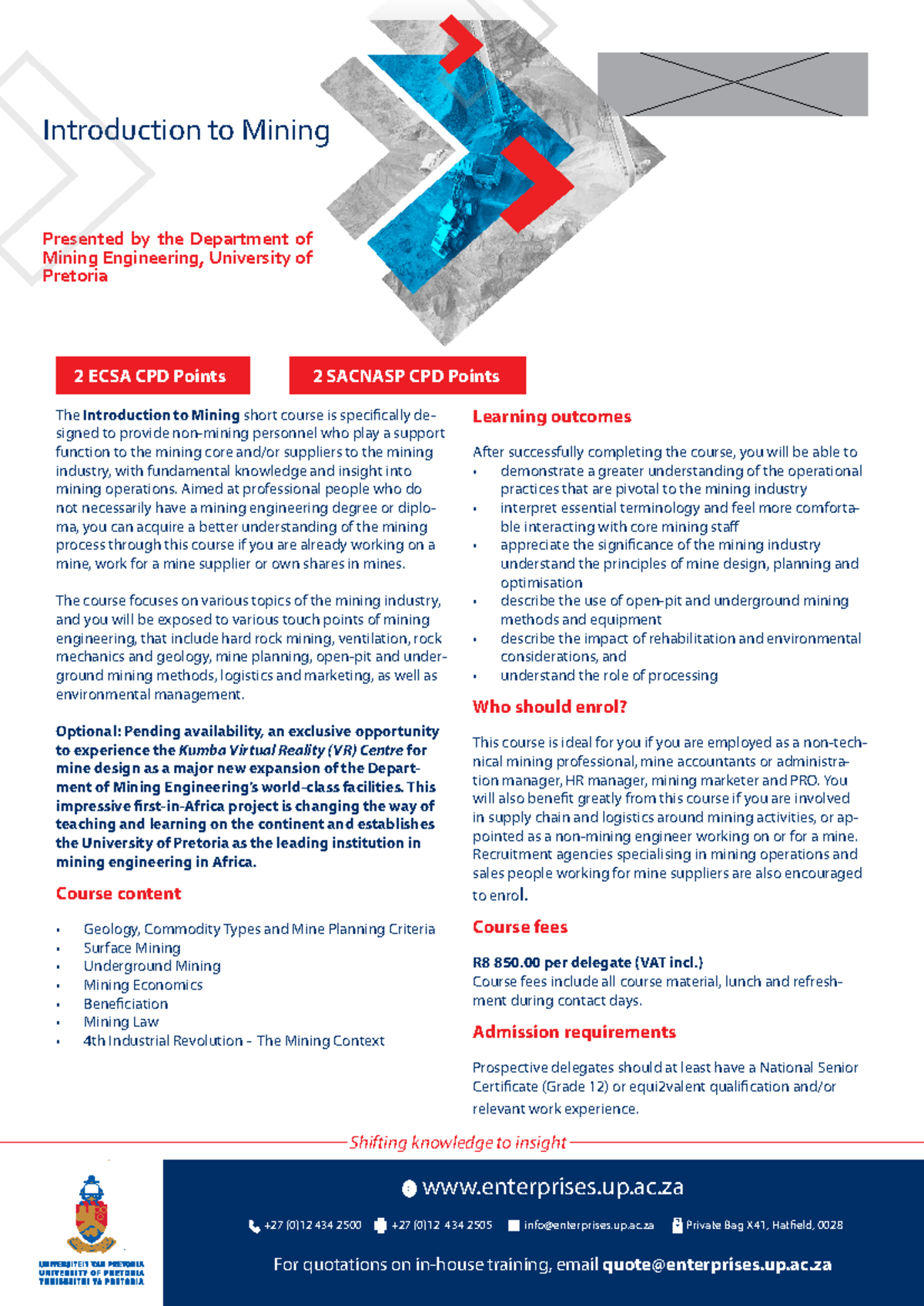 Introduction to Mining Course (MIN 101): Overview and Learning Outcomes - Studocu