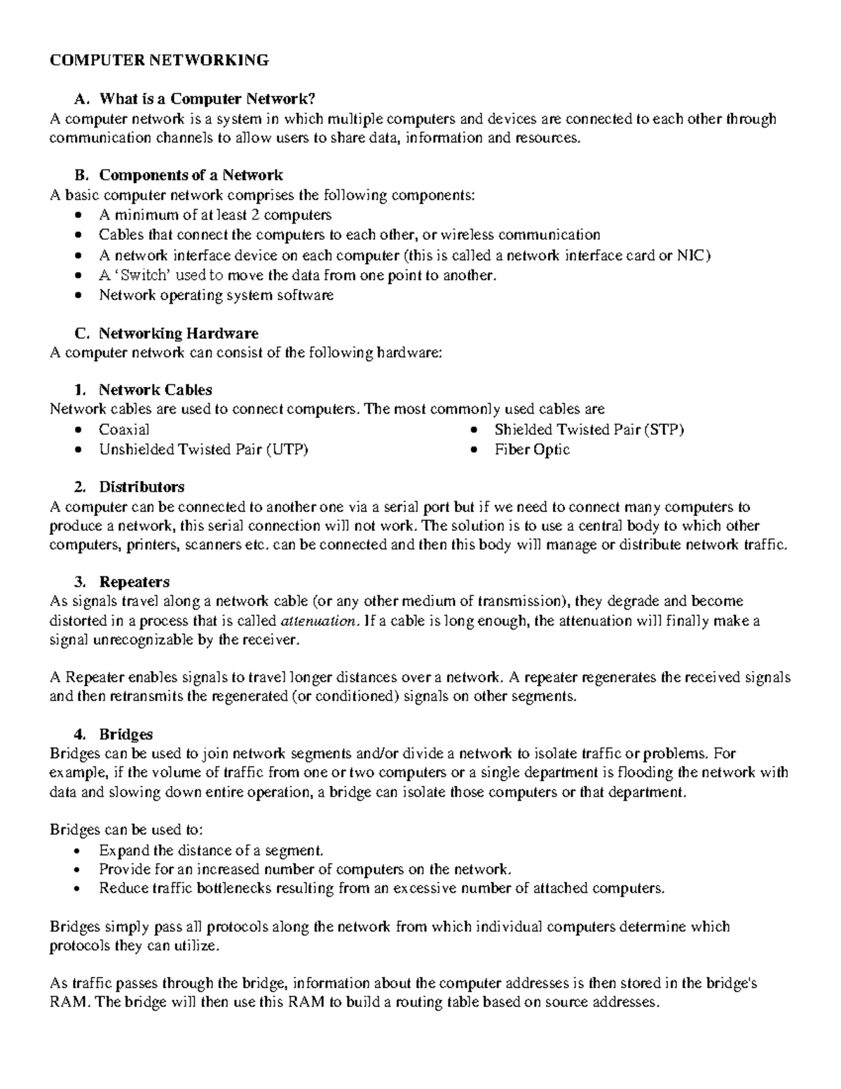 DTP - lecture notes - Desktop Publishing (DTP) A. Introduction ...