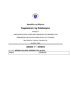 CBLM - CBLM - ELECTRICAL INSTALLATION AND MAINTENANCE NC II COMPETENCY ...