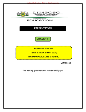 2024 BSTD Grade 11 Presentation QP - BUSINESS STUDIES PRESENTATION ...