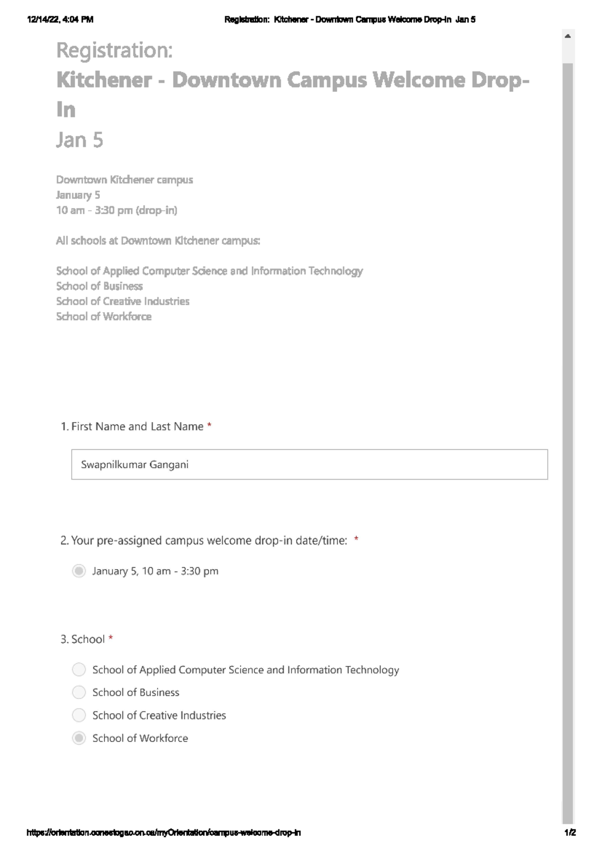 Conestoga orientation pdf - 1372-2101 - Studocu