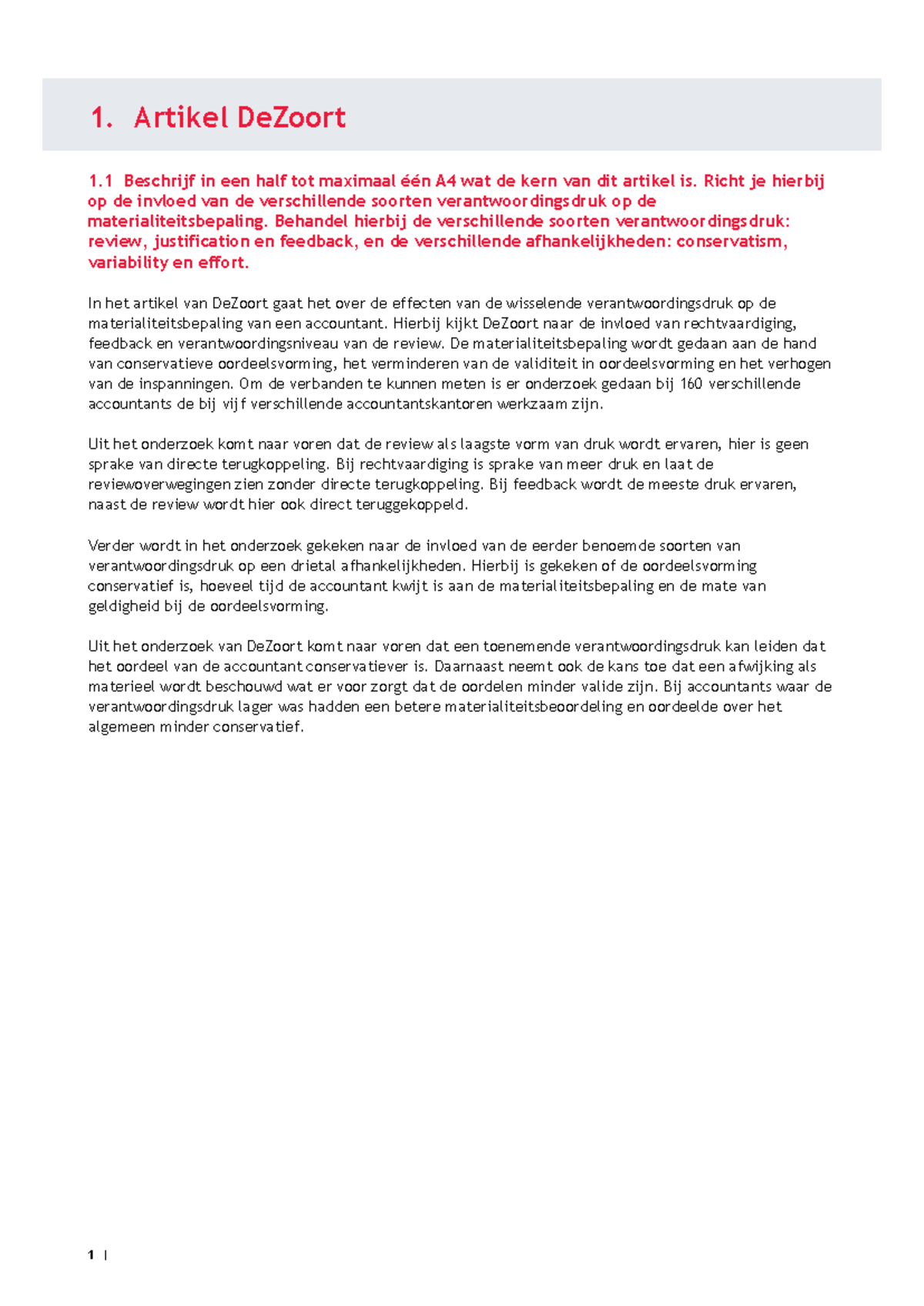ADVA College 3: Analyse van Verantwoordingsdruk en Motivatie van ...