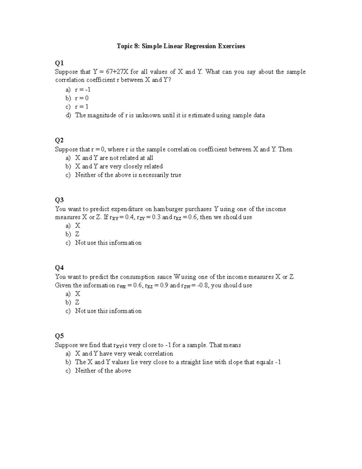 Topic+8+Questions - The tutorial exercise for topic 8 - Topic 8: Simple ...