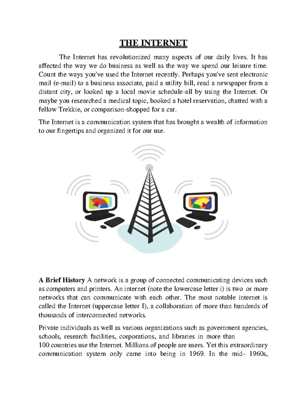 History of the TCP/IP Protocol: The Internet's Evolution - Studocu