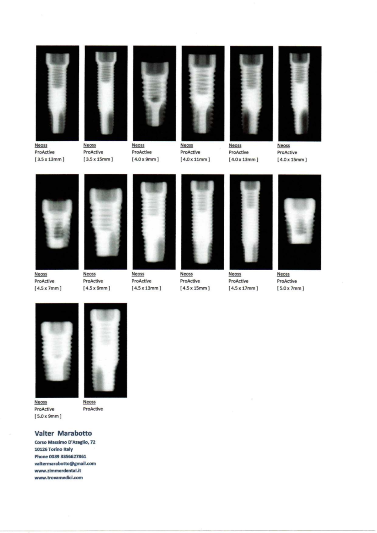 Tipos de Implantes RX Temp - Estudio de Diversos Modelos y ...
