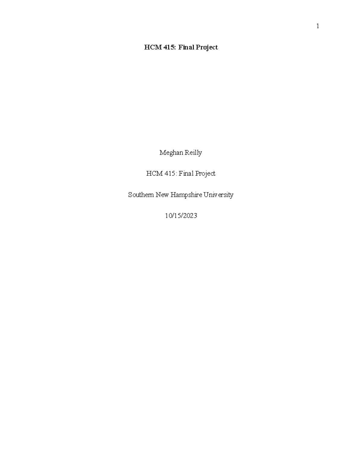 HCM 415 Final Project: Analyzing Strategic Management at Huntington ...
