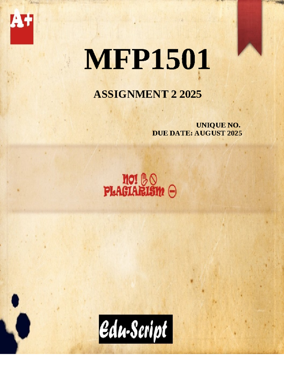 MFP1501 Assignment 2 (2025): Teaching Doubling with Diagrams - Studocu