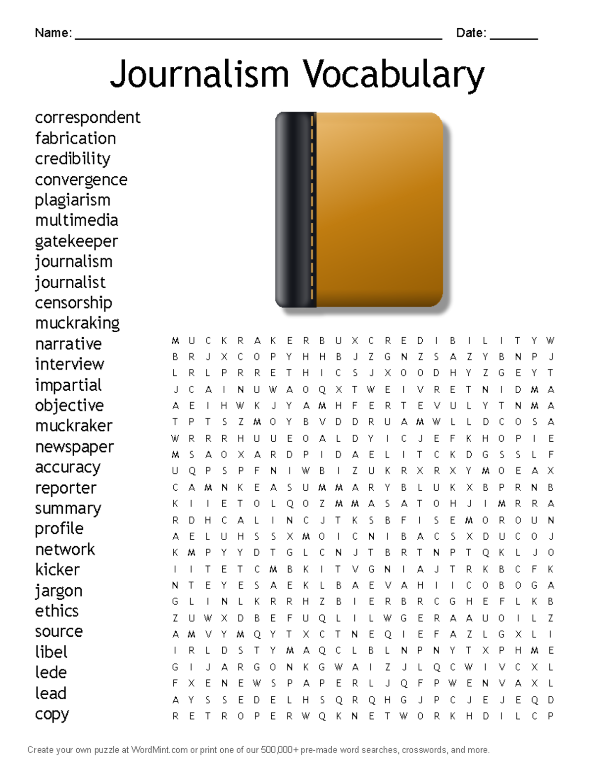 Journalism Vocabulary Overview: Key Terms & Concepts (366b4) - Studocu