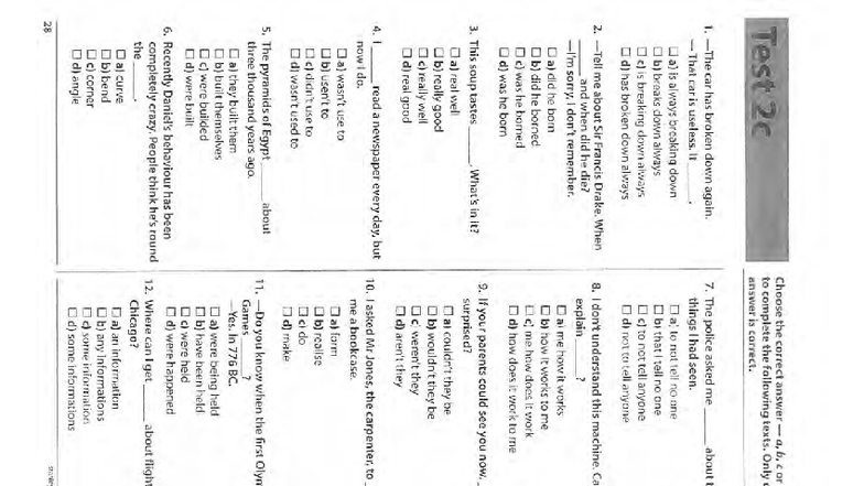 Test 2c - Answer Key and Notes for Exam Preparation - Studocu