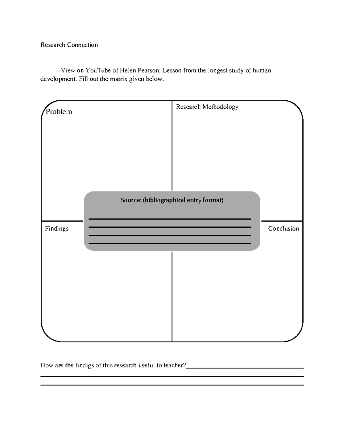 Ftc1 - Activity sheet - English 9 - Research Connection View on YouTube ...
