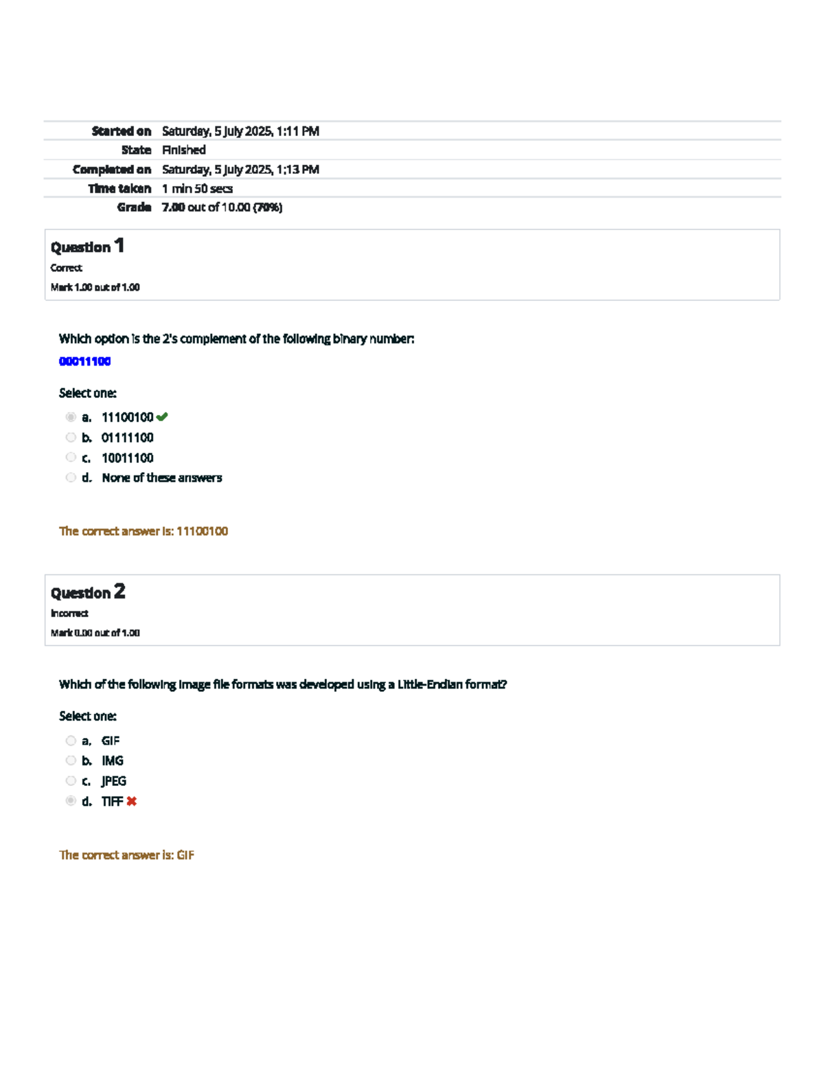 Self-Quiz 1: Binary & Data Encoding Review (CS101) - Studocu