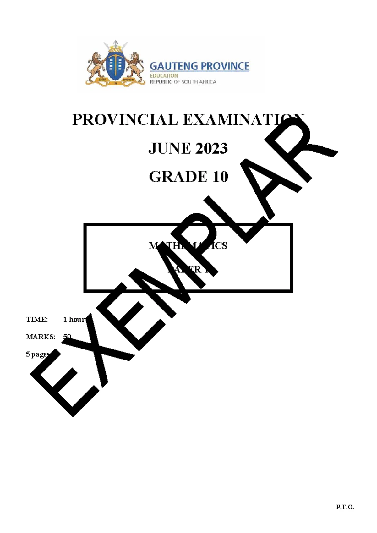 CAT Gr. 10 June 2024 Exam P2 - Computer Applications Theory Exam - Studocu