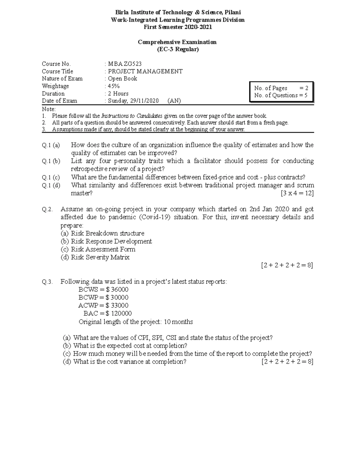 Cesim simulation guide - Introduction to Project Management Business ...