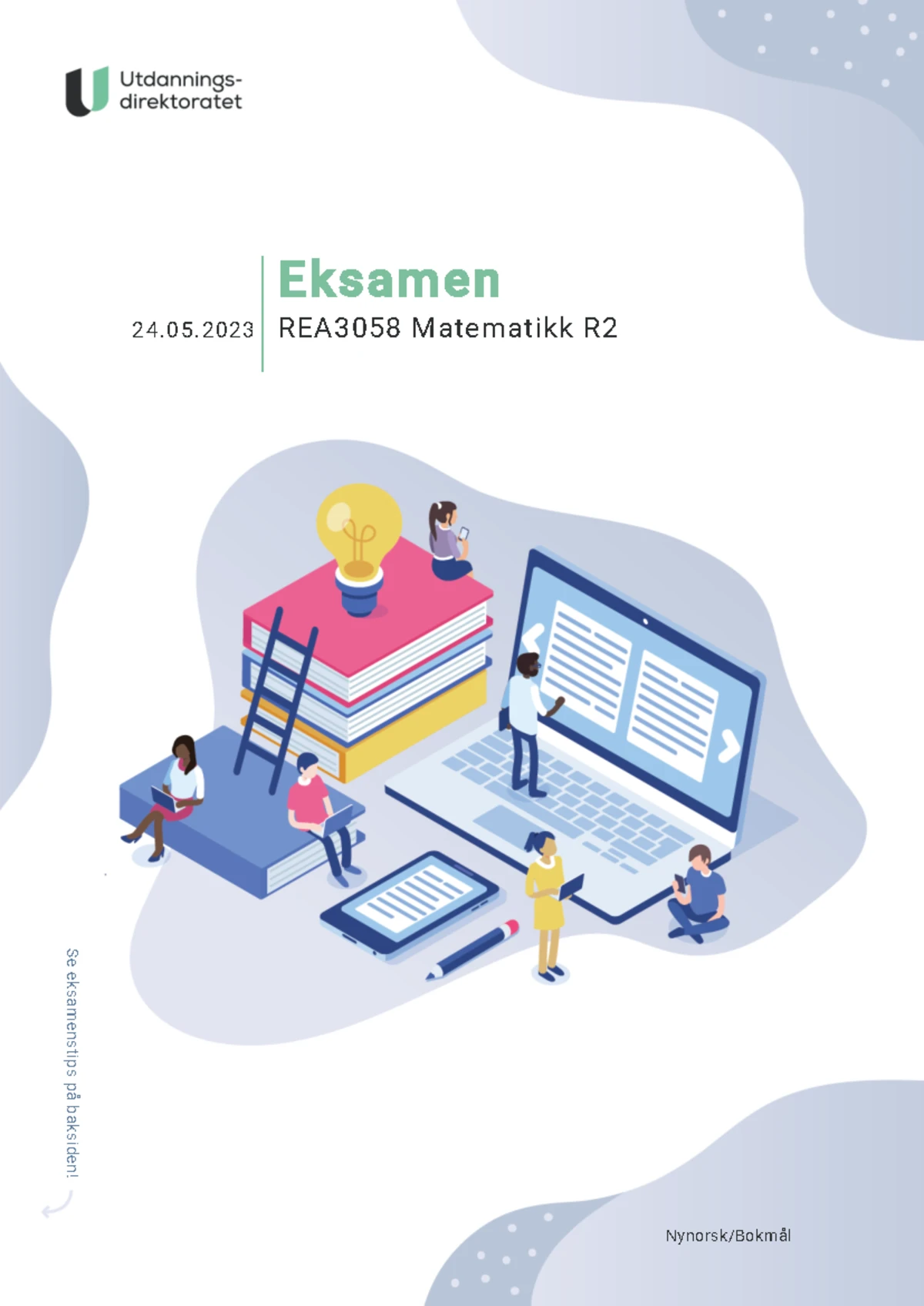 Løsningsforslag til eksamen i matematikk R2 Våren 2024 - Del 1 - Studocu