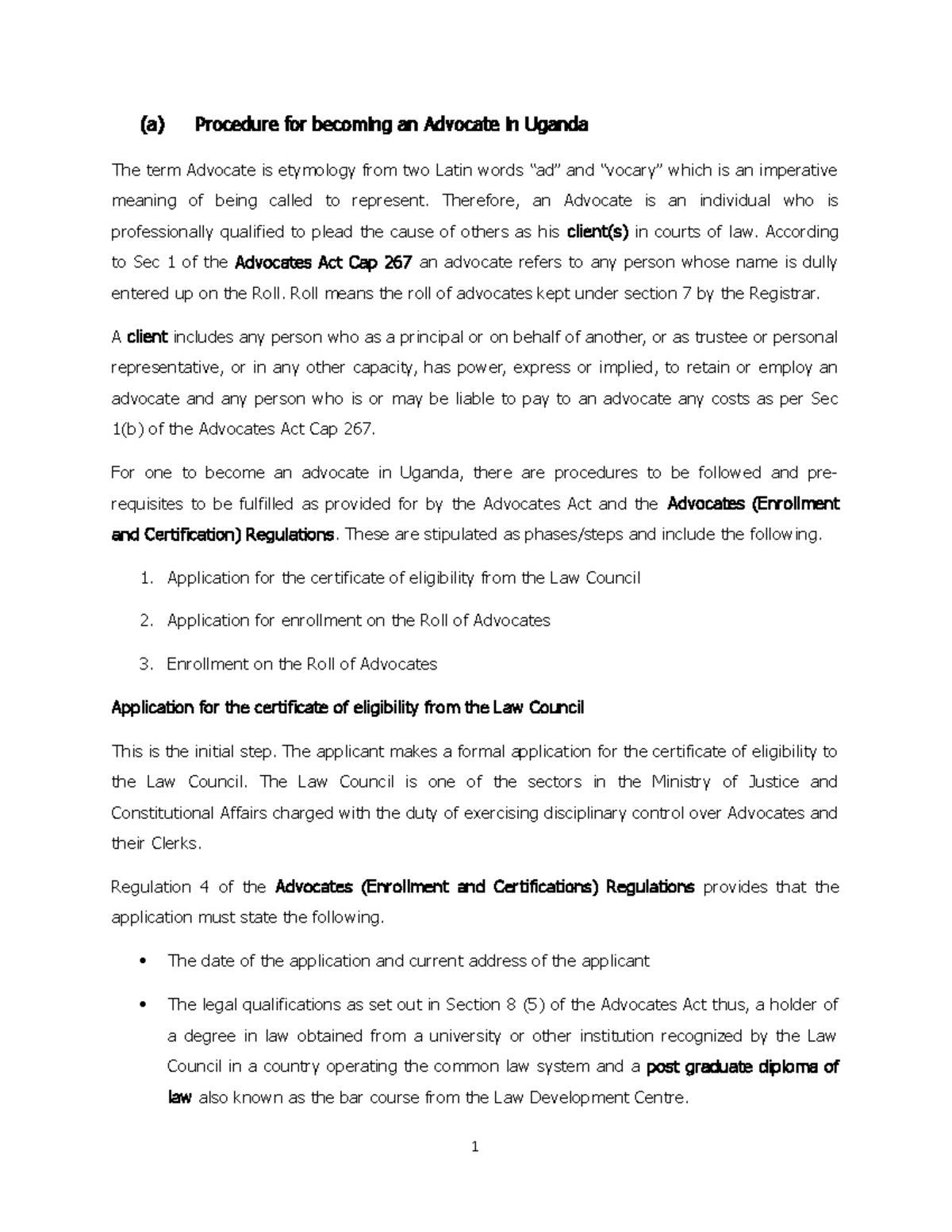 Becoming an Advocate in Uganda: A Comprehensive Guide to Legal Methods ...