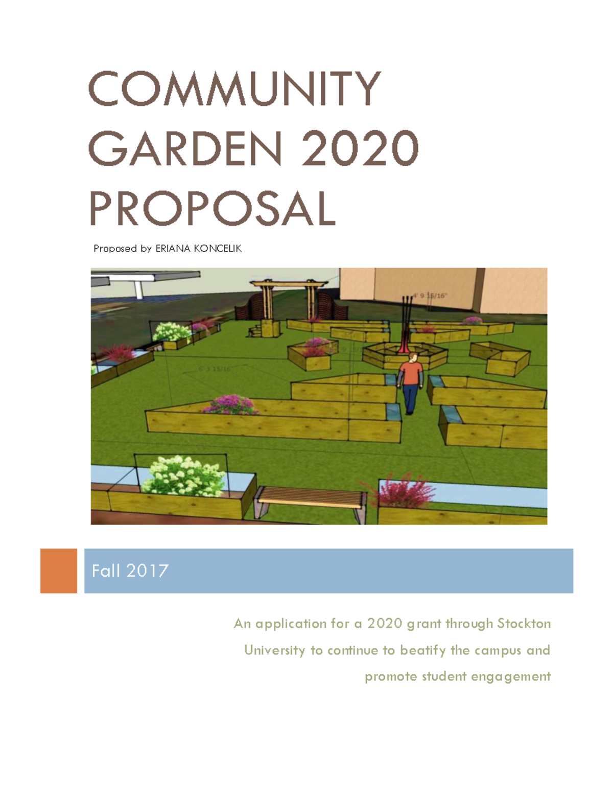 Community garden 2020 proposal-eriana koncelik - COMMUNITY GARDEN 2020 ...