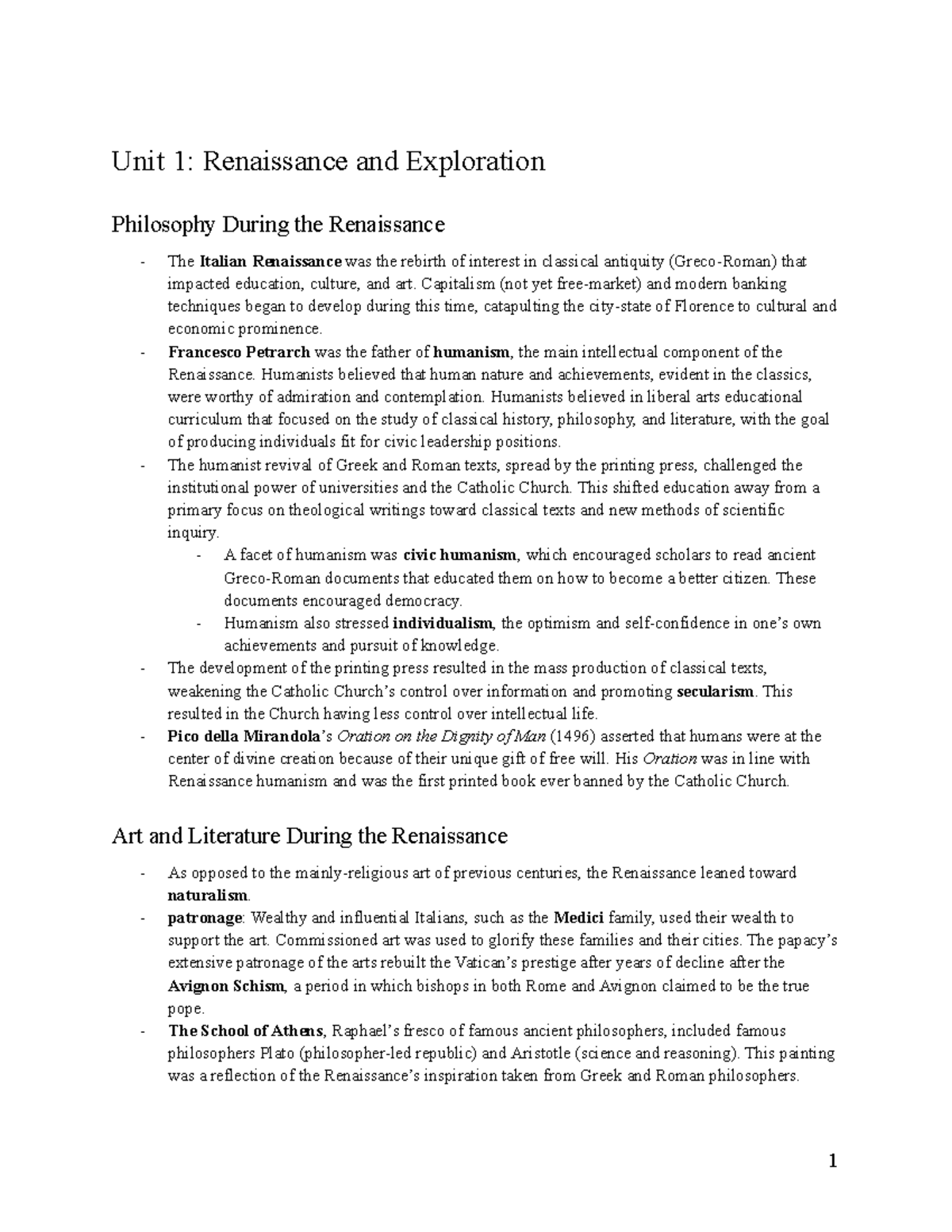 AP European History Exam Review: Renaissance to Scientific Revolution ...