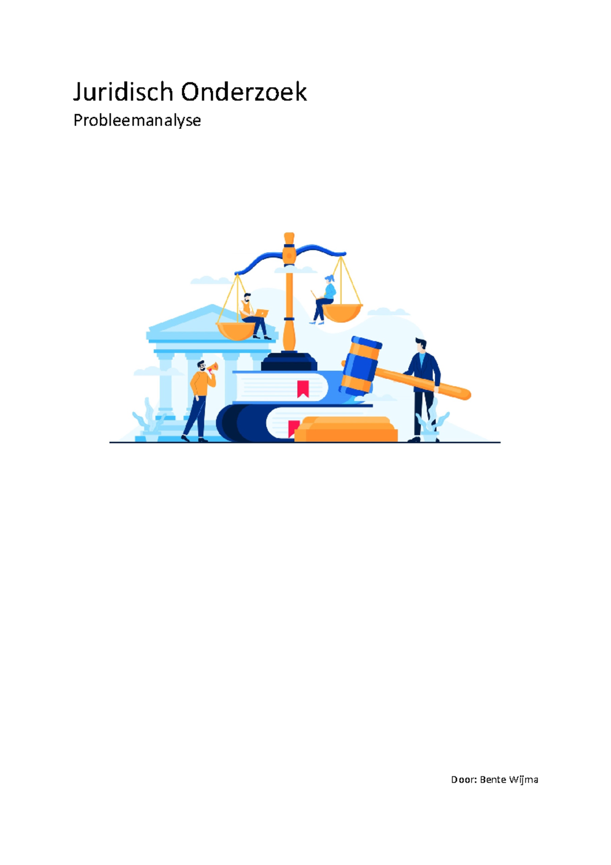 Juridisch Onderzoek Rapport - Juridisch Onderzoek Probleemanalyse Door ...