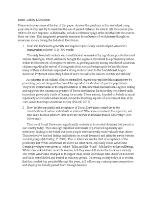 W3T3-HIS-144-RS-Evolution of Democracy Worksheet - Name: ASHLEY ...