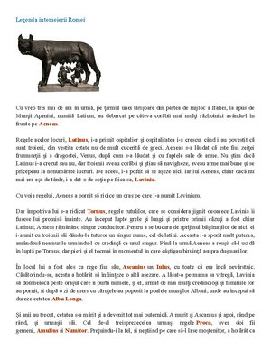 Legenda lui romulus si remus - Legenda lui Romulus si Remus Mitul lui ...