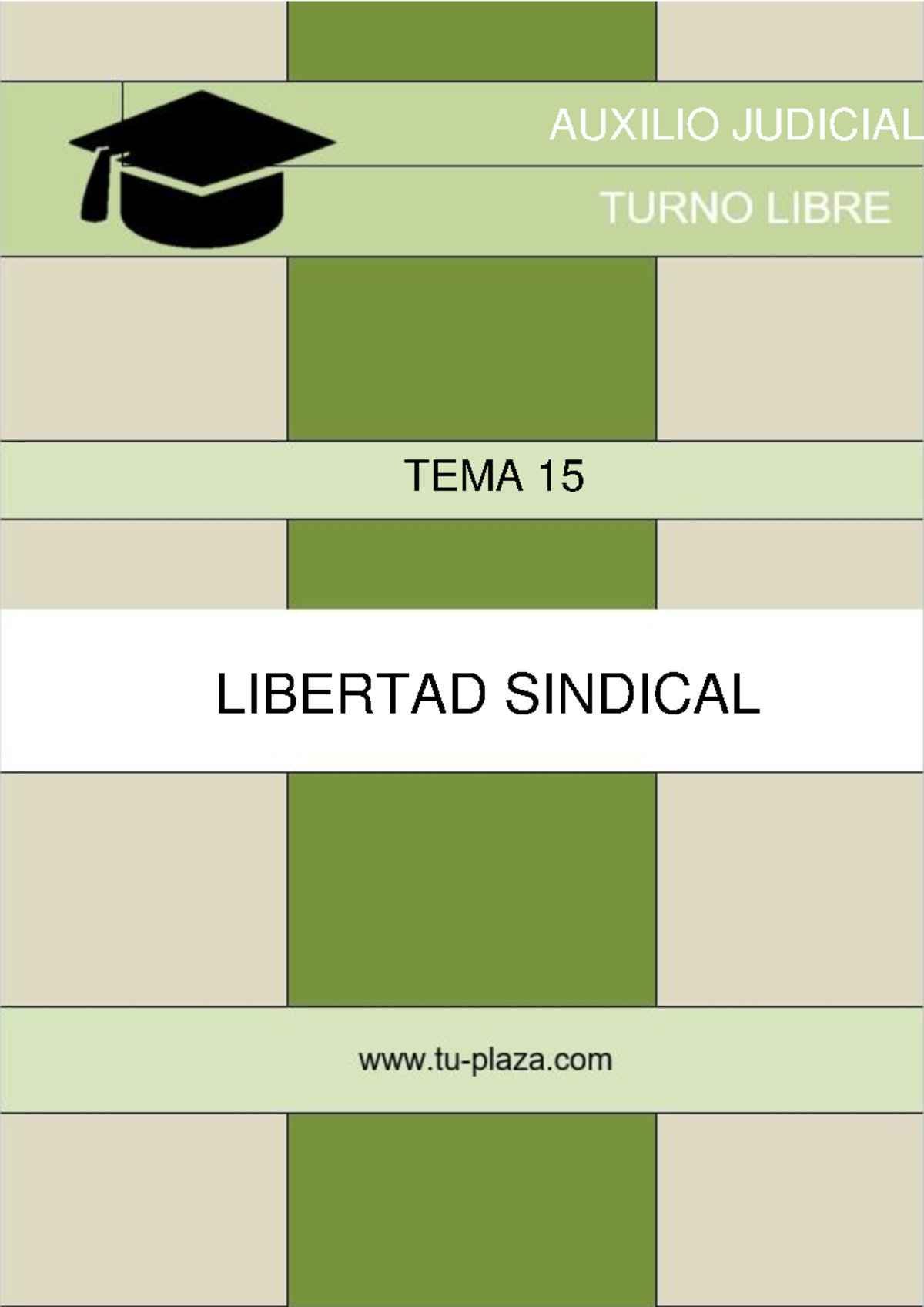 TEMA 15: LIBERTAD SINDICAL Y AUXILIO JUDICIAL - RESUMEN Y ESQUEMAS - Studocu