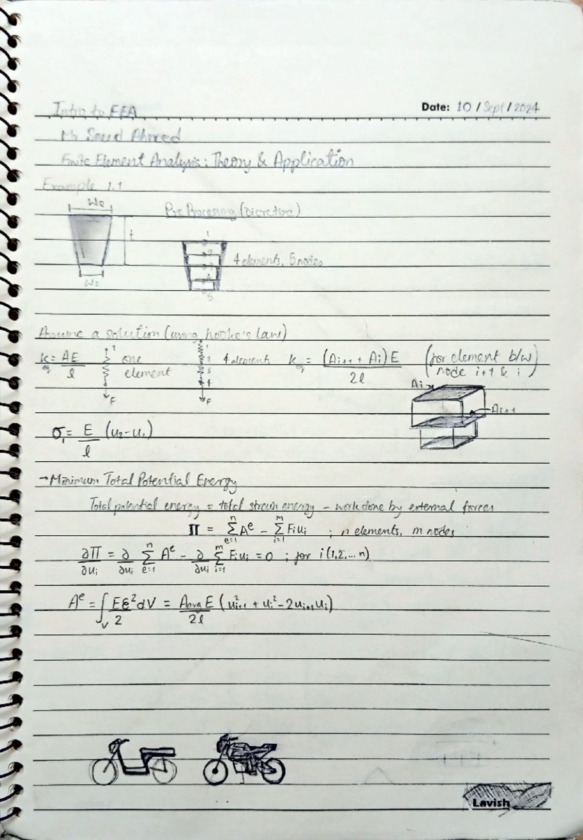 FEA Notes till OHT 1 - clenCnt -Mrinton Totel Poterntal Ercapa y 2 24 m ...