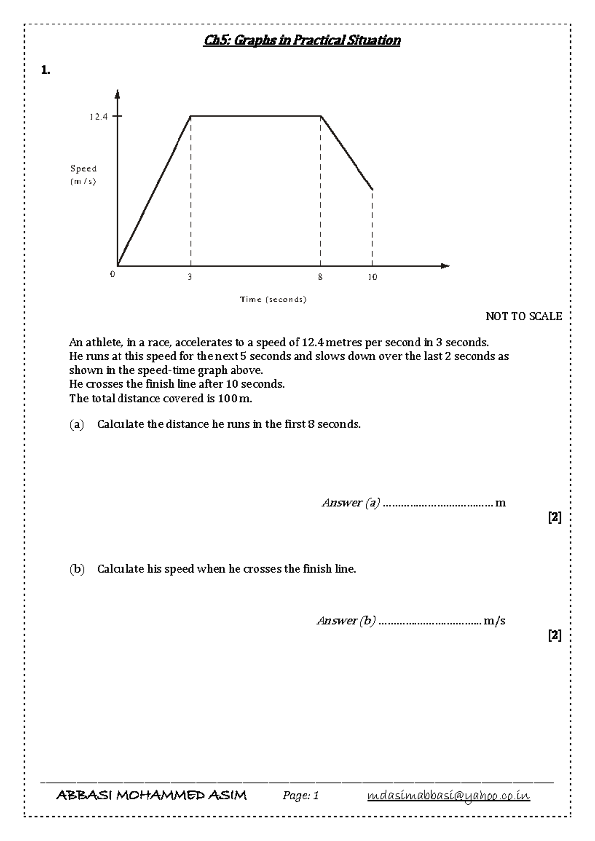 Ch5: Graphs in Practical Situations - Questions & Solutions - Studocu