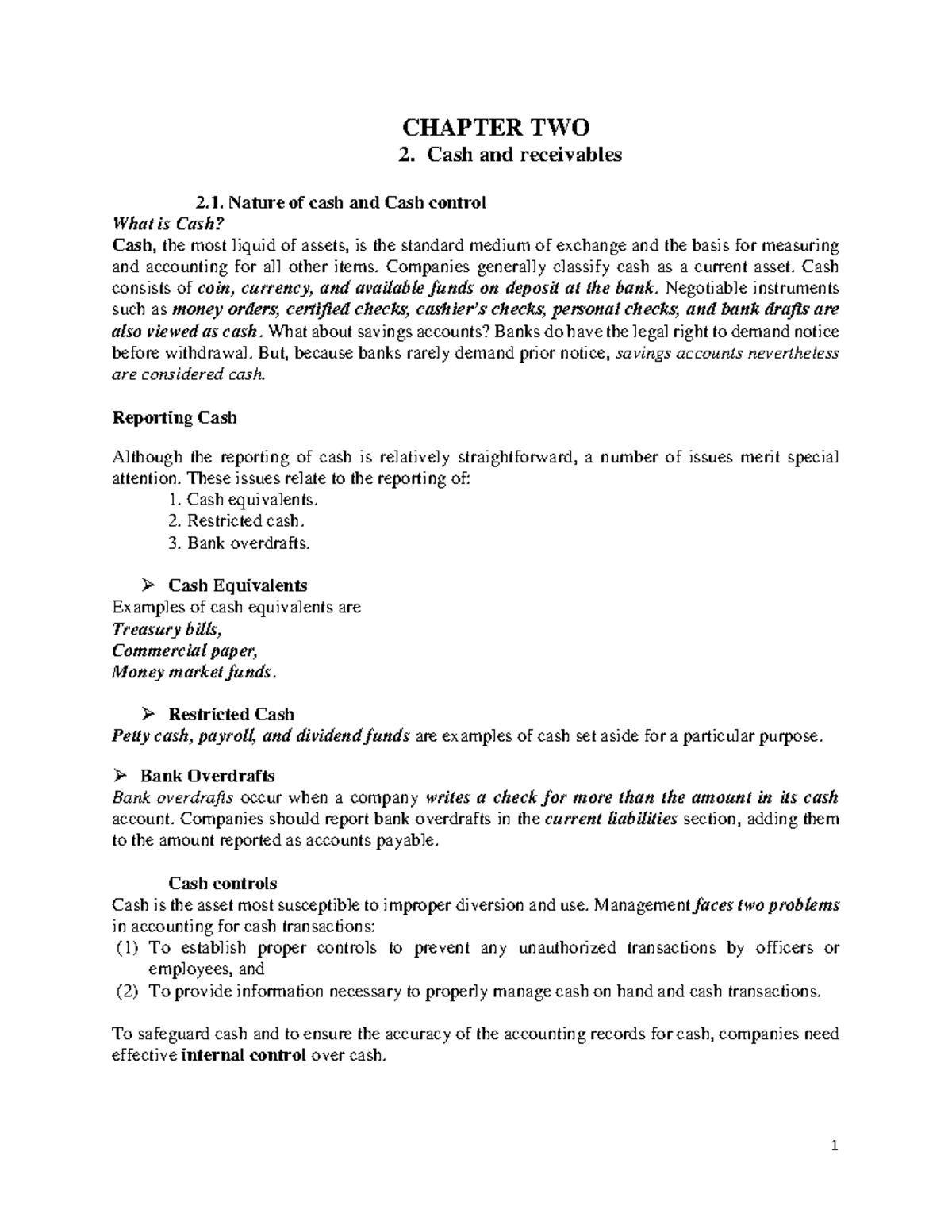 Chapter 2 - This is fundamentals of accounting II lecture notes ...