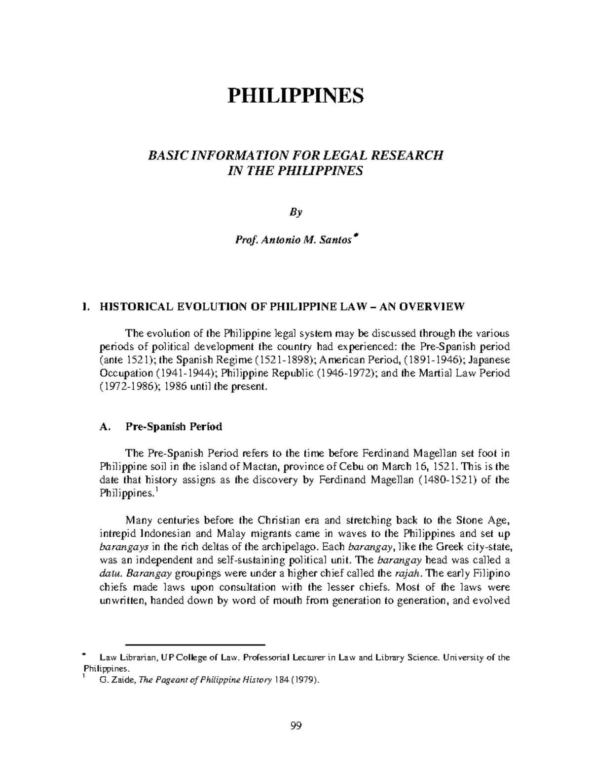 PHIL 101: Basic Info for Legal Research in the Philippines - Studocu
