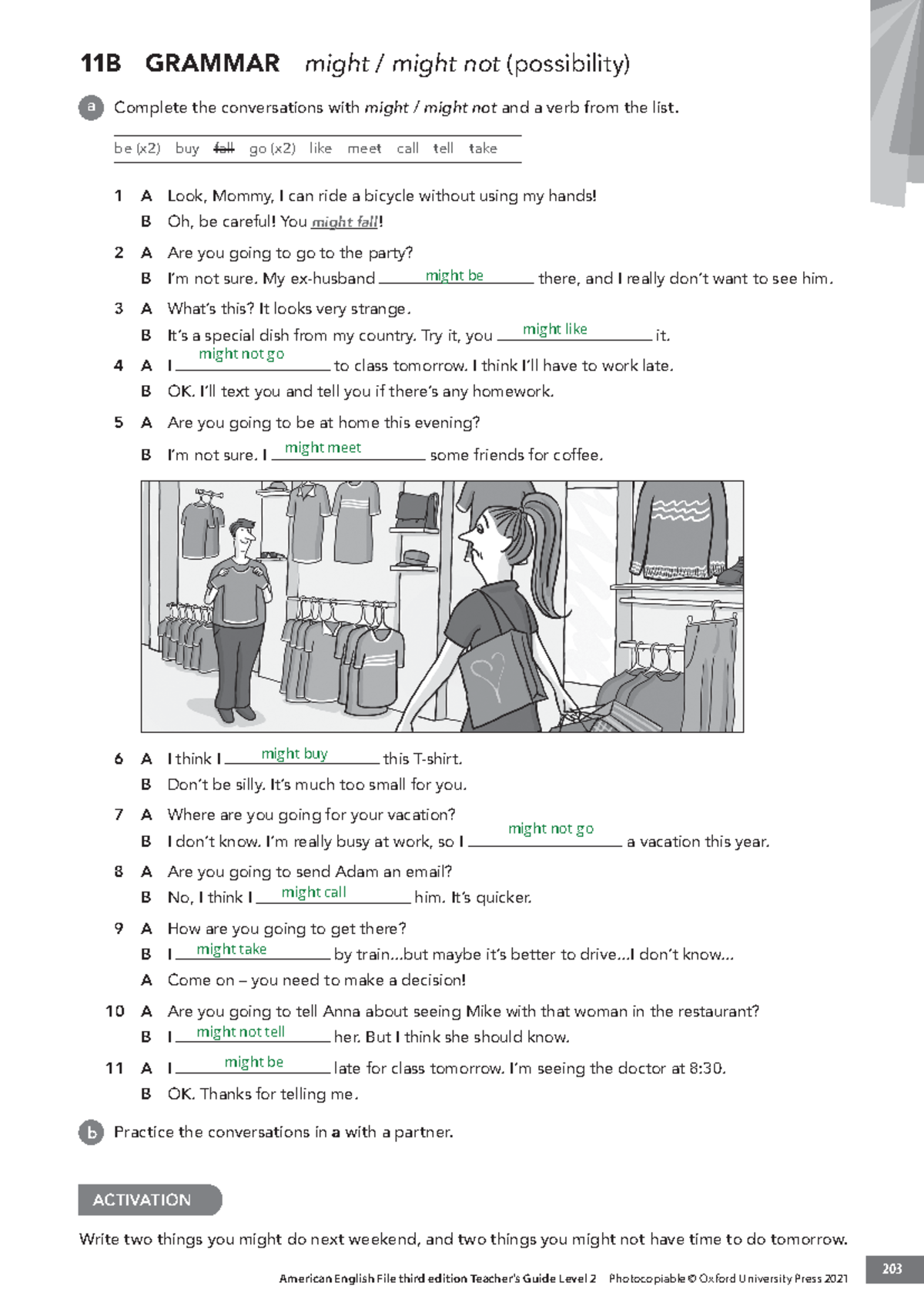 Grammar 11B: Might/Might Not Possibility Exercises & Practice - Studocu