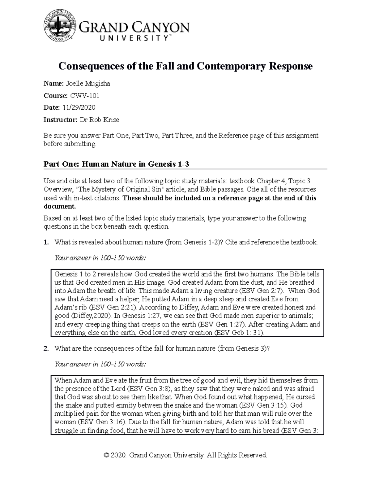 Consequences Of The Fall - Consequences of the Fall and Contemporary ...