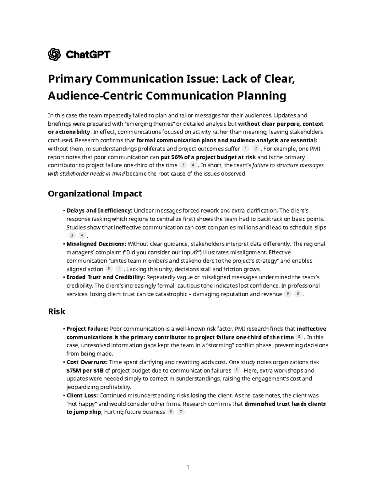 Primary Communication Issue: Enhancing Audience-Centric Planning - Studocu
